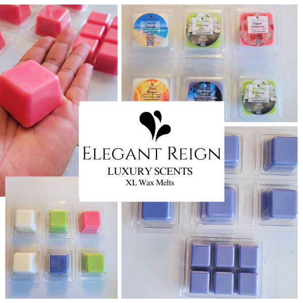 XL Wax Melt Sample 6 Pack – ELEGANT REIGN Luxury Scents
